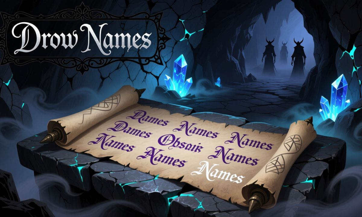500+ Drow Names: Male, Female, Unique, Dark Elf & Fantasy Name Ideas